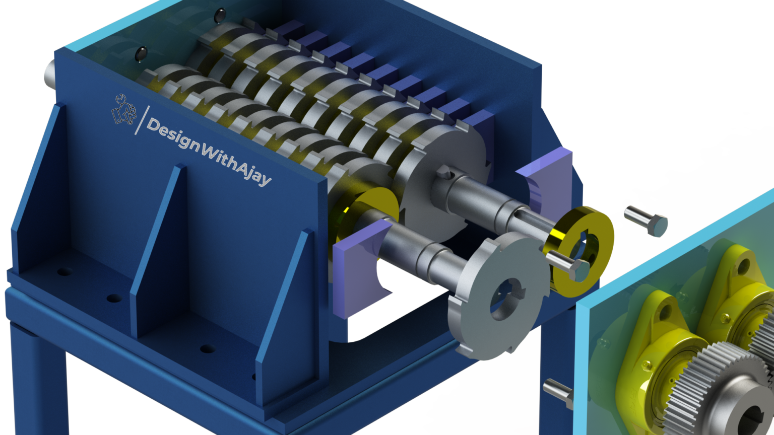 DesignWithAjay | Mini Plastic Shredder Machine #328 » Design With Ajay